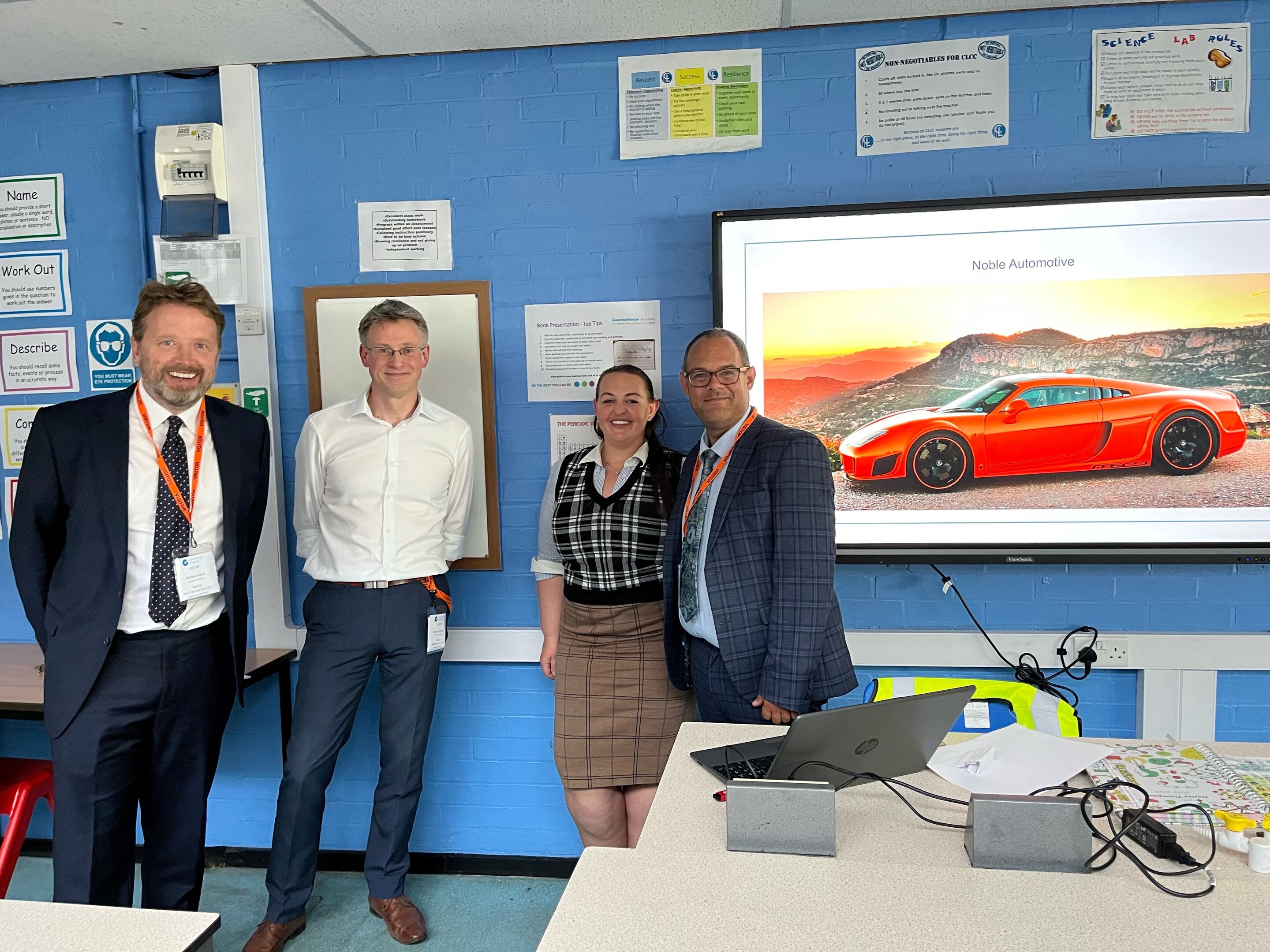 Local Students Meet with Automotive Engineer | Howes Percival