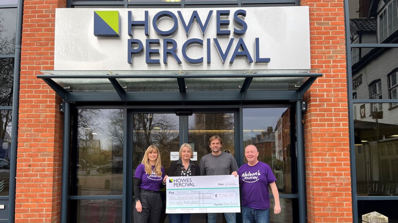 Norwich Office Raise £9,000 for Charity of 2022 | Howes Percival