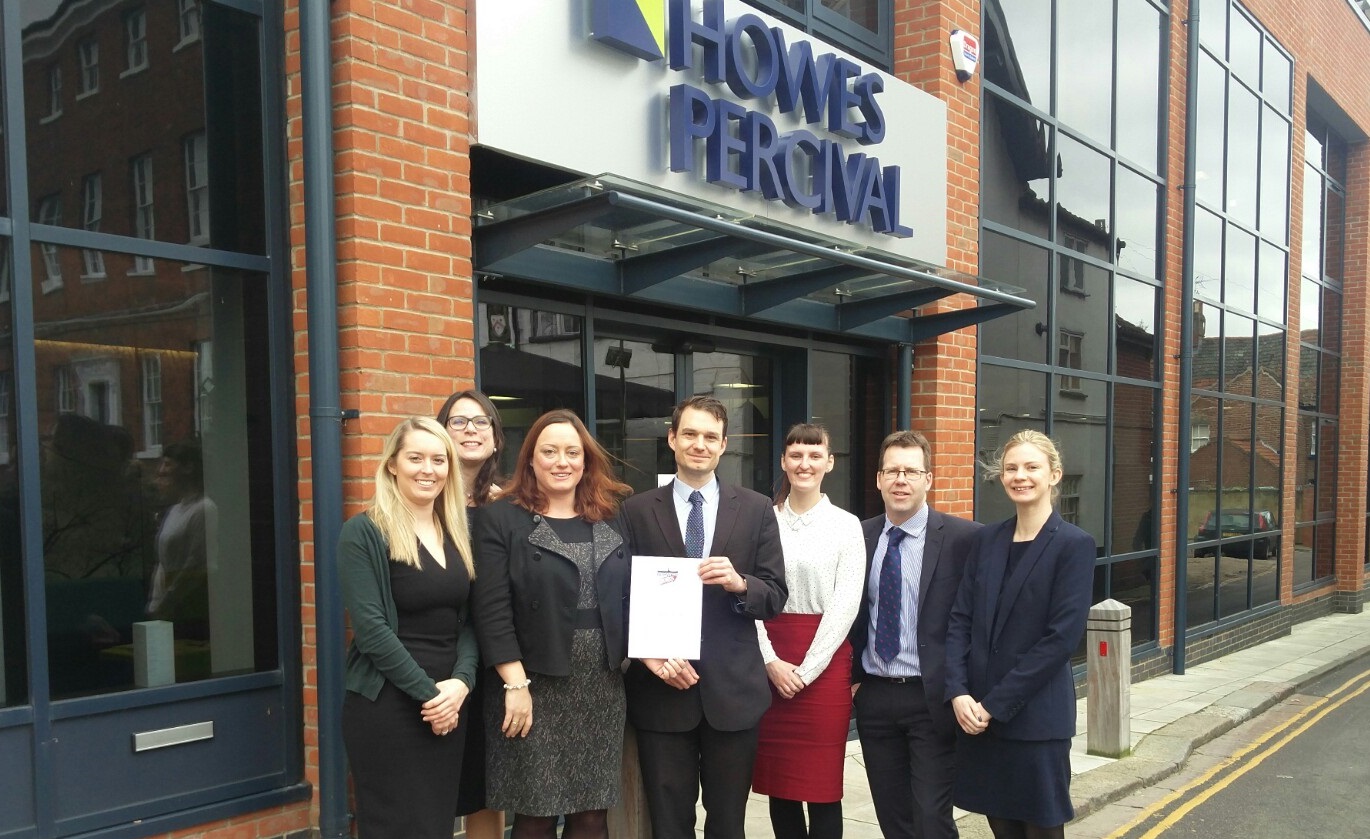 Howes Percival Wins Award for Employment Support | Howes Percival